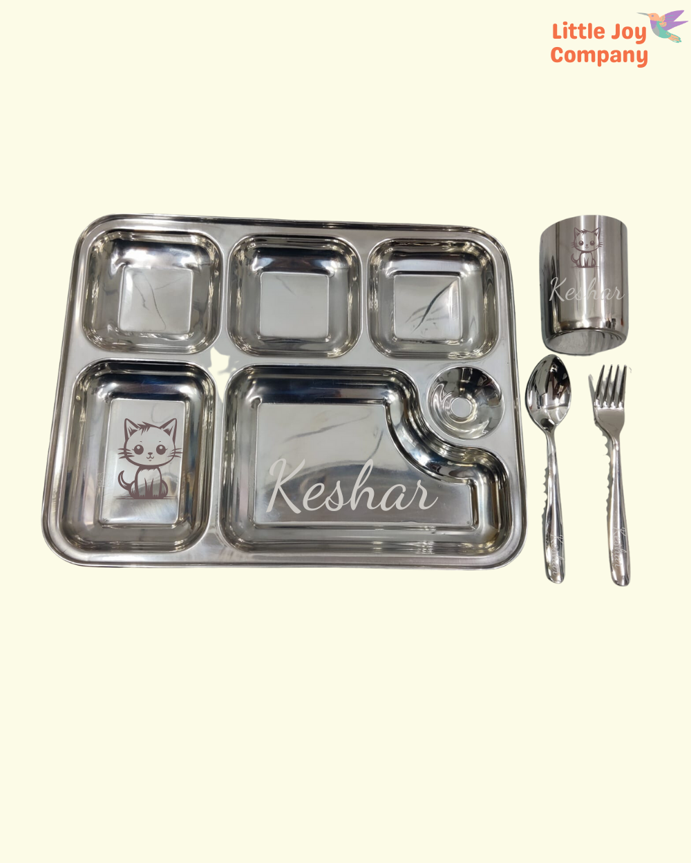 CUSTOMISED 6 IN 1 THALI SET - Little Joy Company