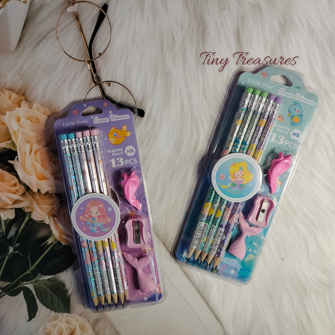 Mermaid Pencils set - Tiny Treasures