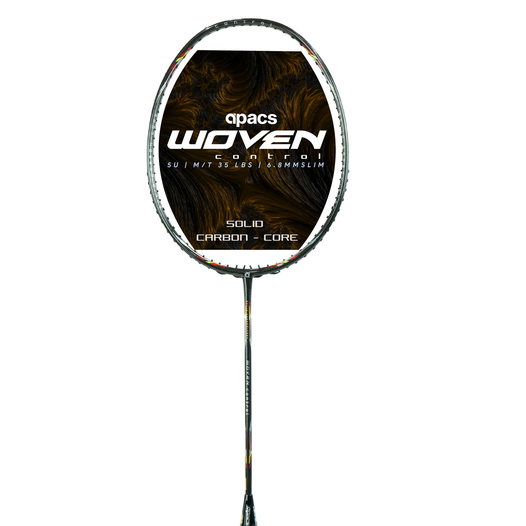 Apacs Woven Control Badminton Racquet - (Black) - Warrior Sports (India)