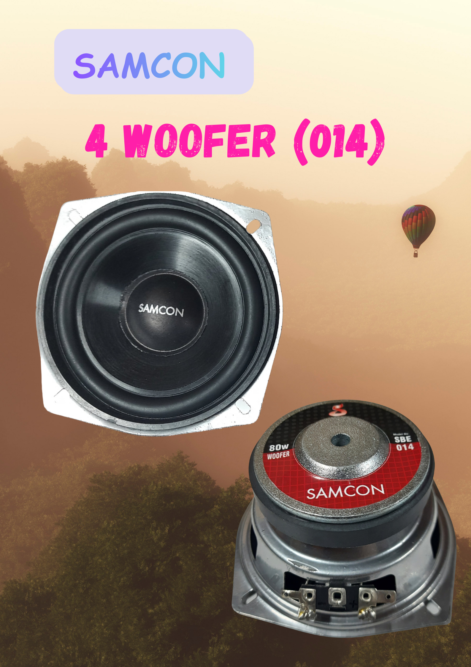 SAMCON 4" WOOFER (014) - Yokesh Electronics