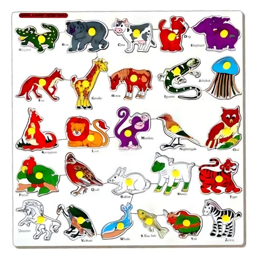 Animal Alphabet Picture Puzzle - Chotan.in (A Product of KickMark India)