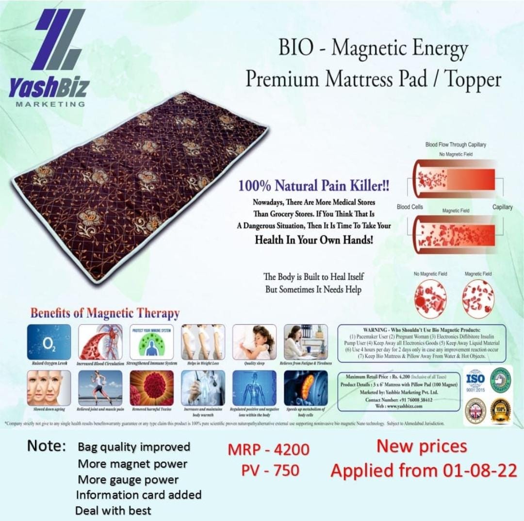 Yashbiz Magnetic Mattress Buy INDIAN®️B-MART