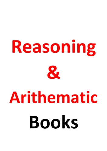 Reasoning & Arithmetic Books - Target Groups 123