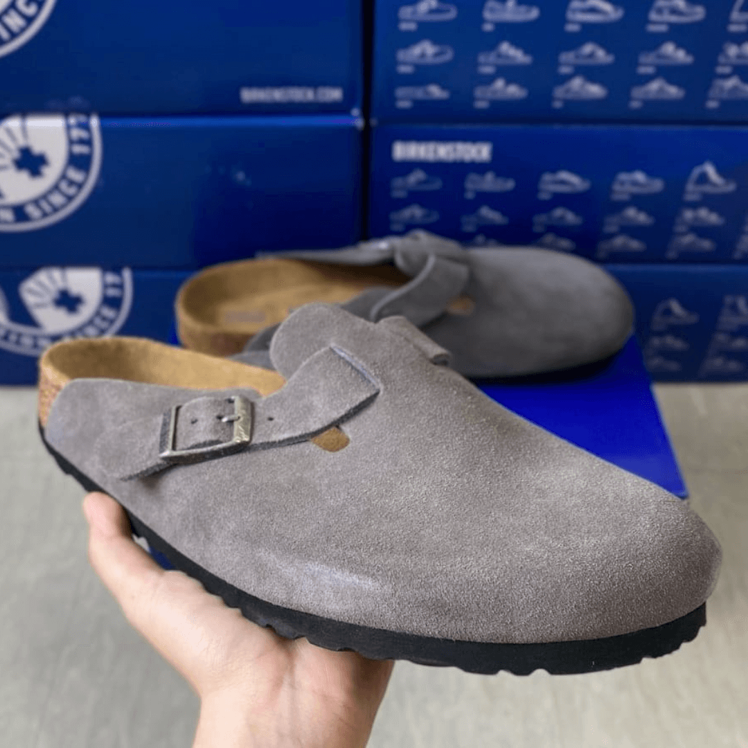 Shop First Copy Birkenstock Boston Suede Clogs Online