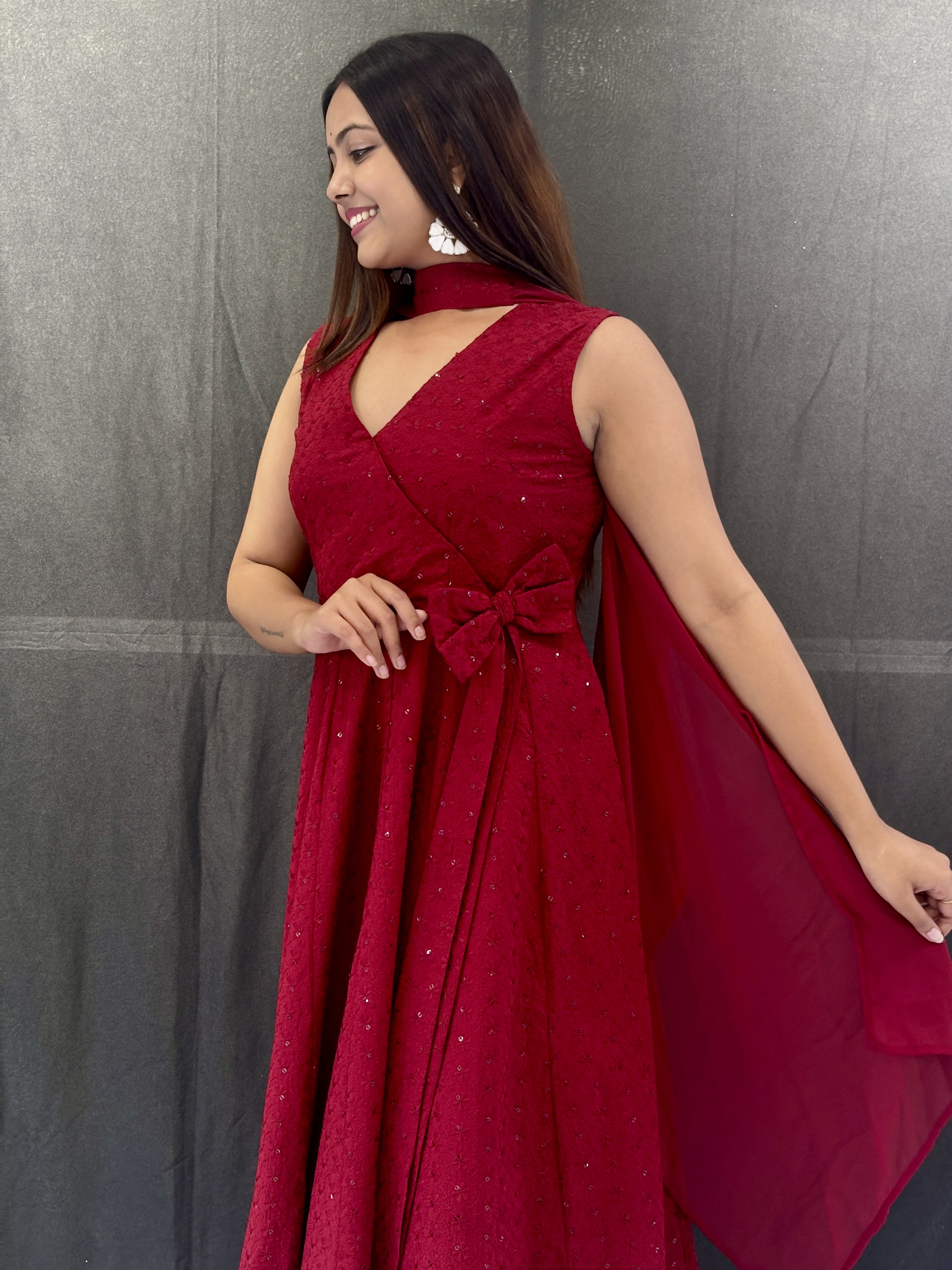 Anarkali pattern in angrakha design - VIEW