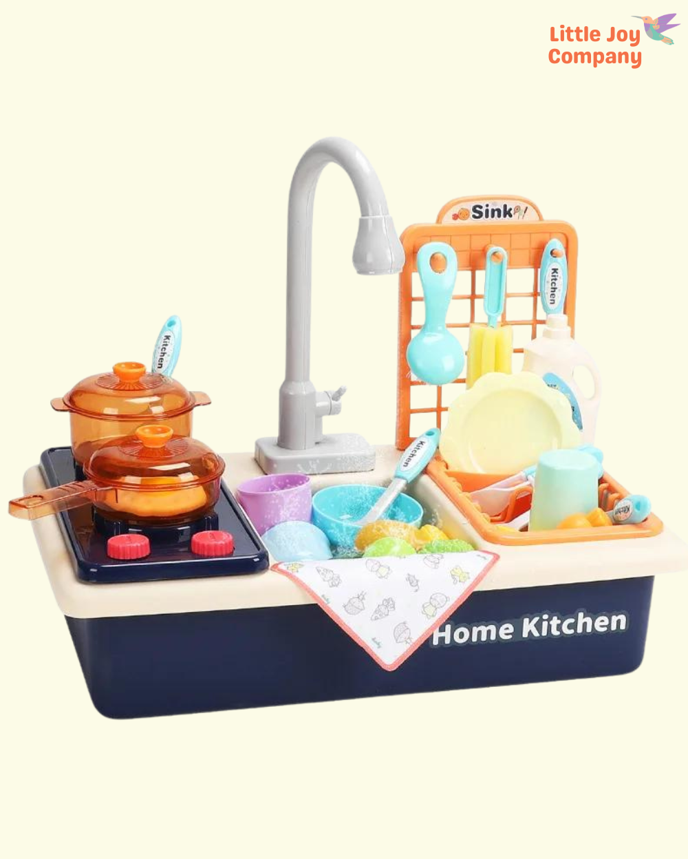 Play Kitchen Sink with cooking stove Toy - Little Joy Company