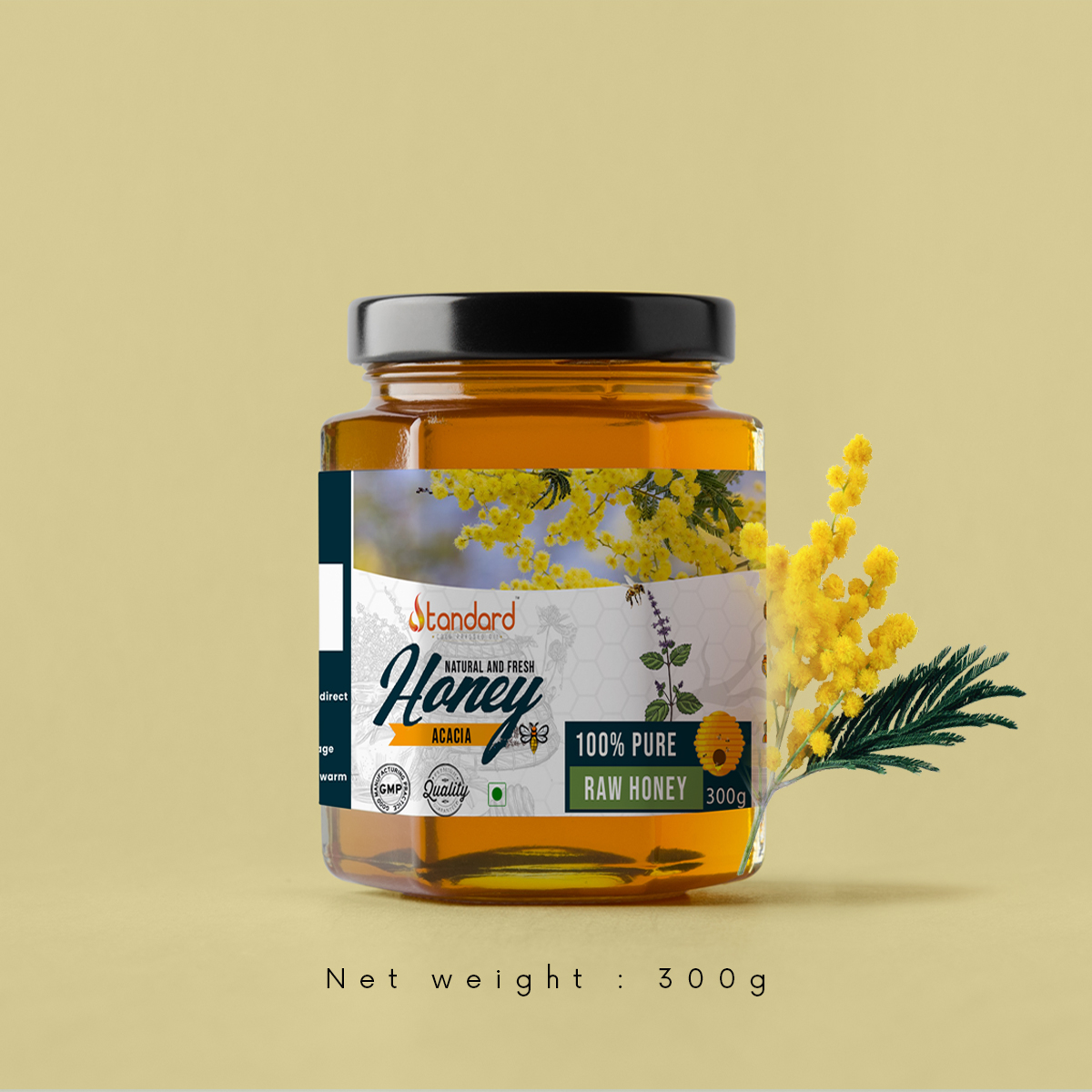 Premium Kashmiri Acacia Honey / Kikar Honey (300g)