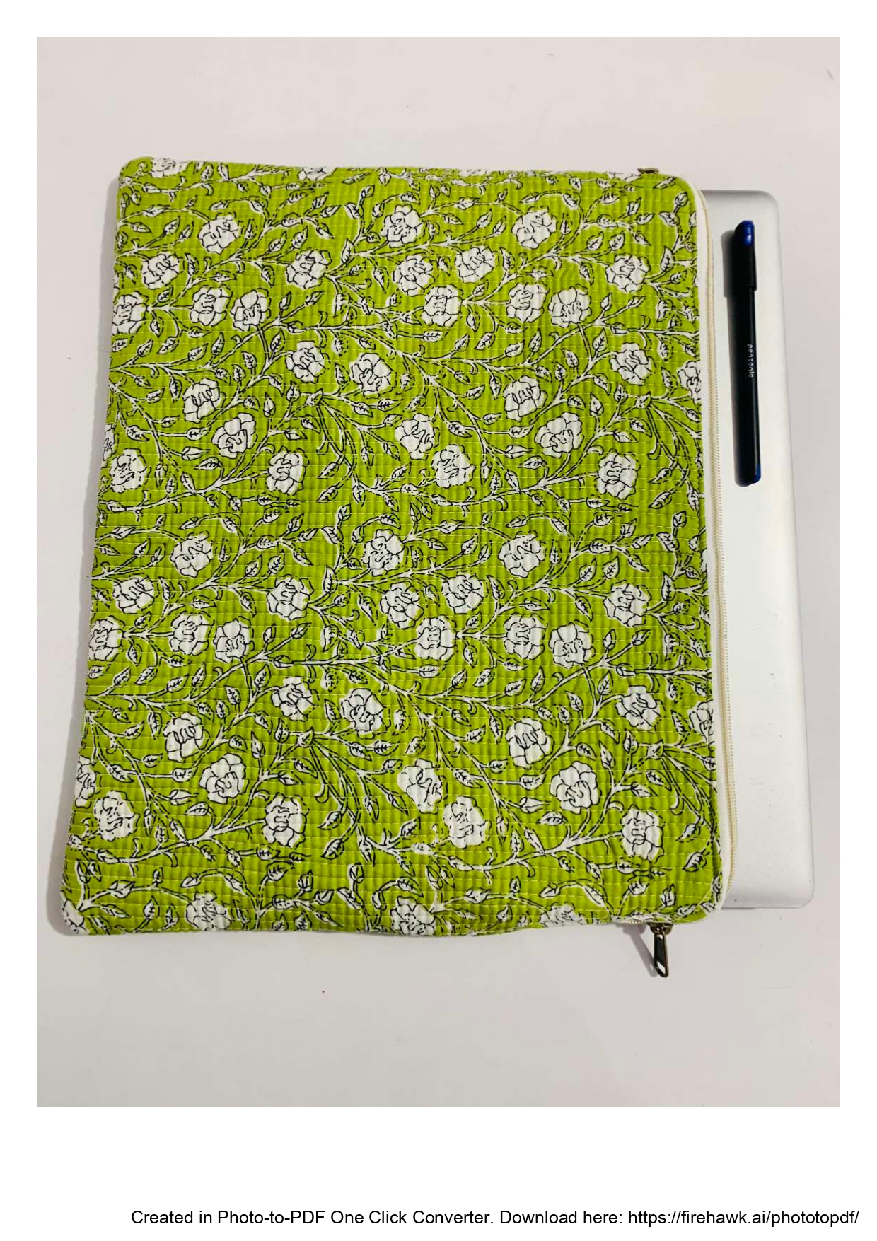 Quilted Laptop Bag 12*16 - HeartFul Craft