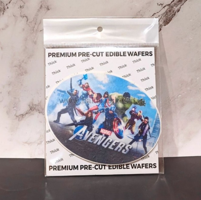 Edible wafer cuts Avengers TT 109 - Bake and Beyond