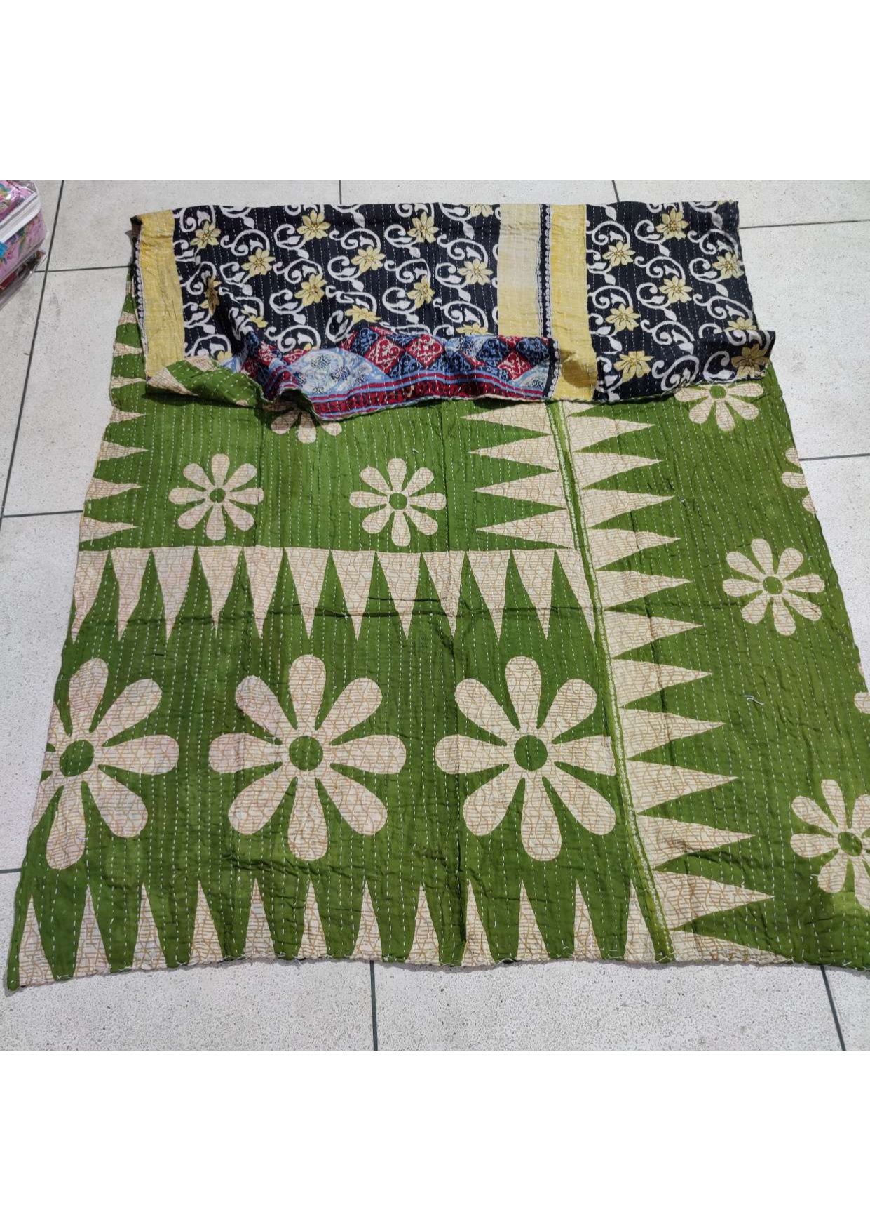 Vintage Kantha Throw - HeartFul Craft