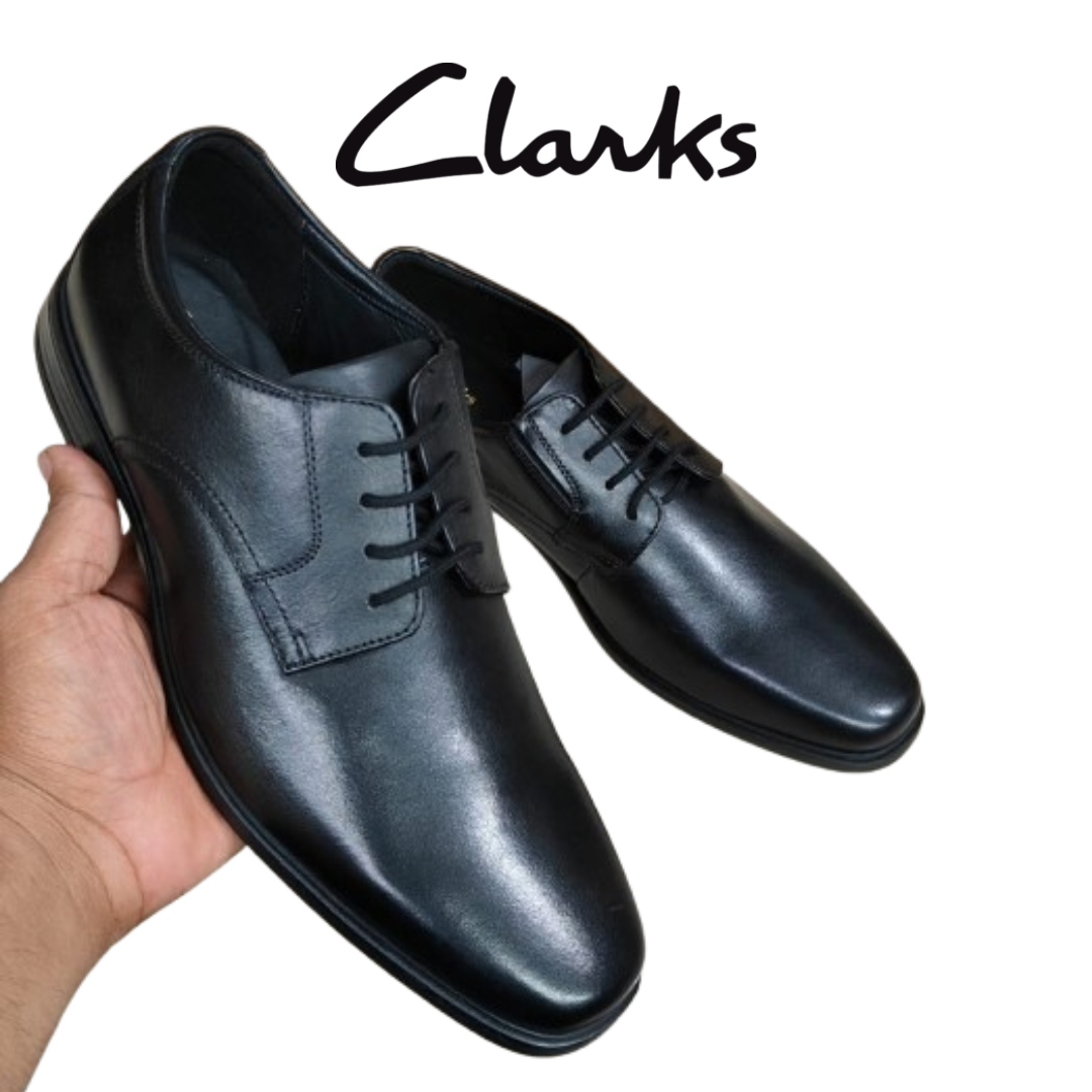 Clarks Original Pure Leather Formal Shoes Black
