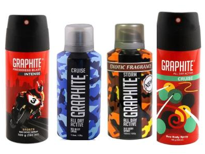 GRAPHITE PERFUME DEO BODY SPRAY - SL SHOPPING