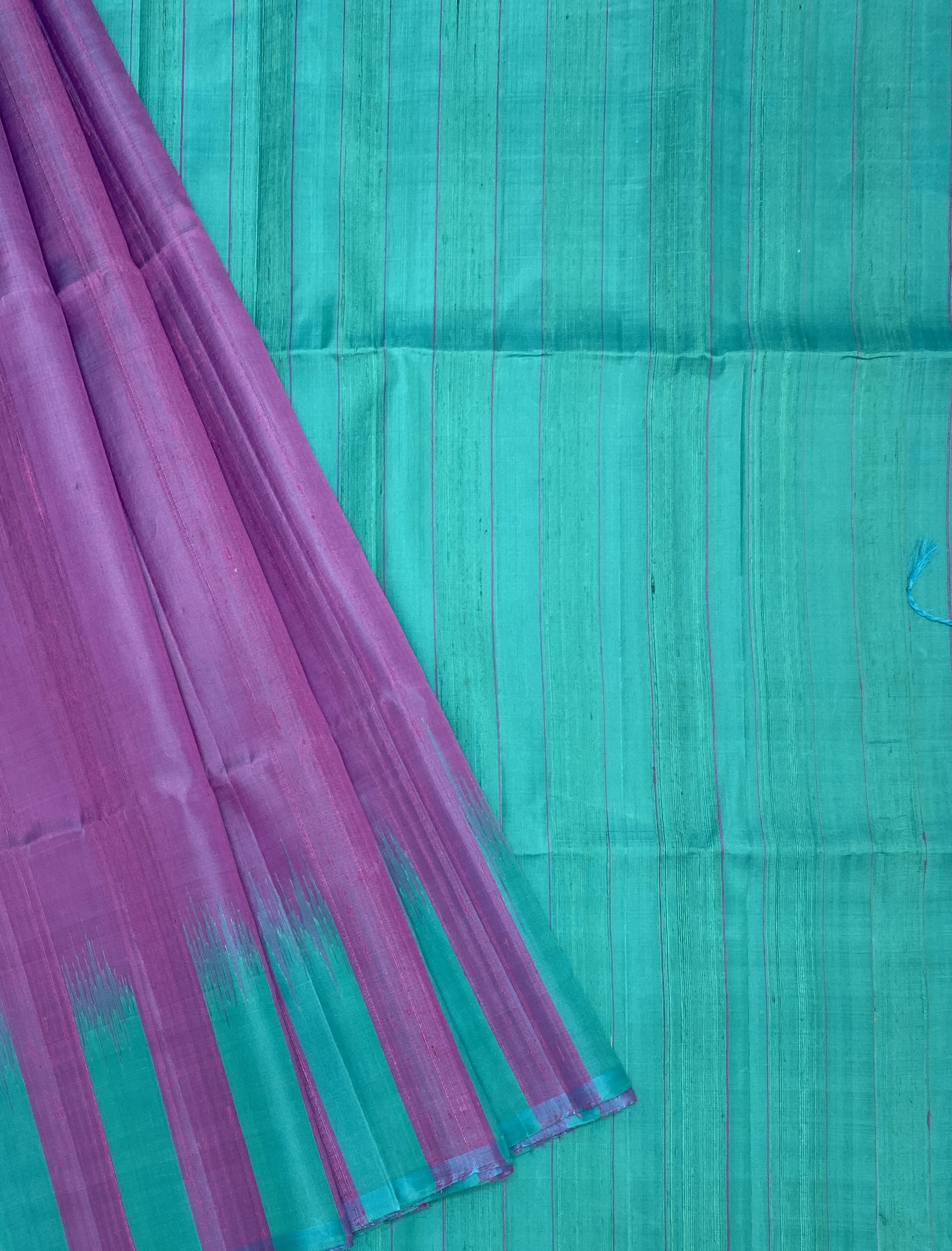 VSD91 - lavender color body & ramar blue color pallu,blouse - Pure silk ...