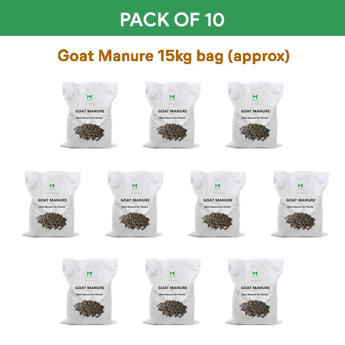 Goat Manure Bag Pack of 10 - MyOwnGarden®