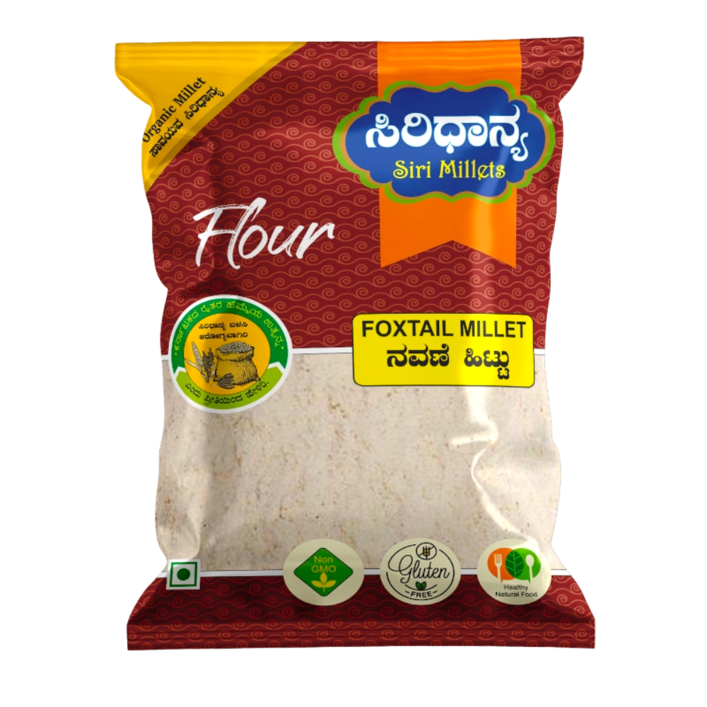 Siri Foxtail Millet (Navane) Flour -500g - Sake of Health - A Division ...